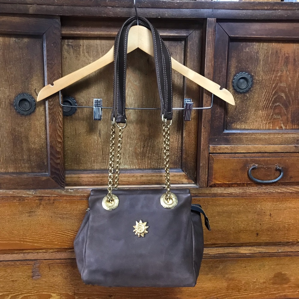 Edouard Rambaud Paris Leather Shoulder Bag / Pur - Gem